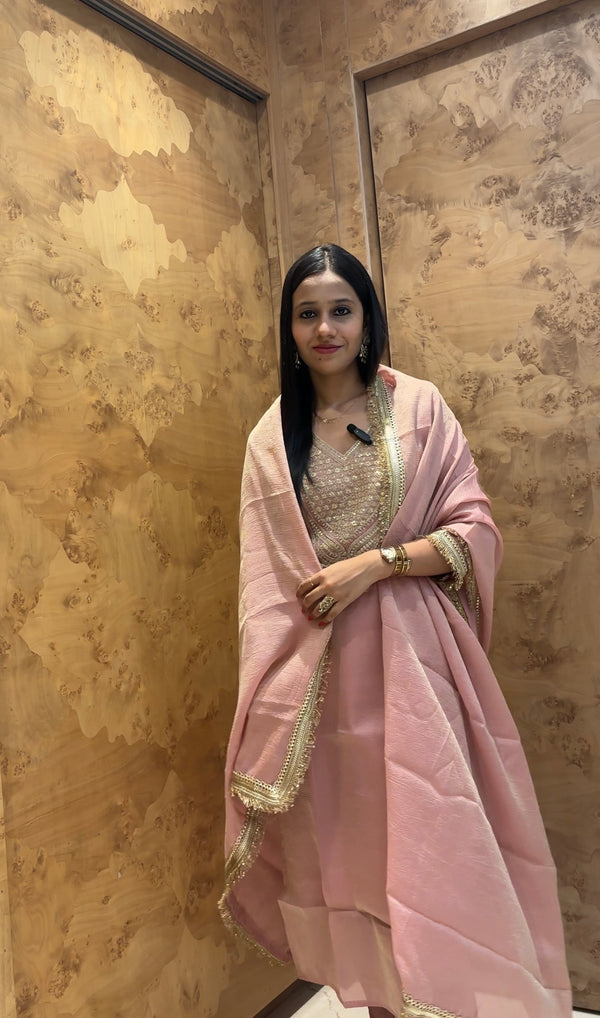 Shimmer Crush Tissue Suit Salwar Set for Women – Stylesang