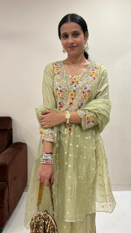 Pastel Green Salwar Suit set – Stylesang